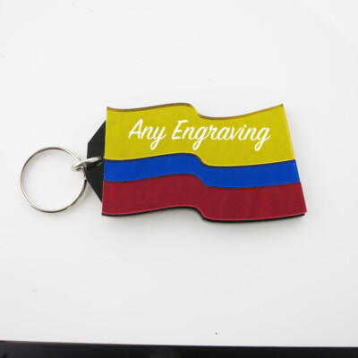 Colombian Flag Key Chain,Personalized Free | eBay