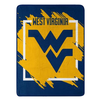 West Virginia Mountaineers 46x60 Dimensional Design Raschel Throw ...