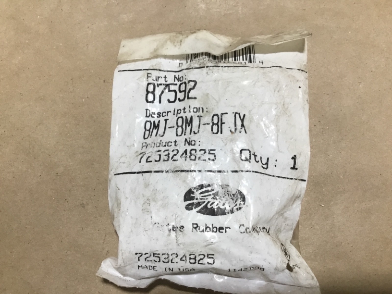 Gates 87592 Tee Fitting Hydraulic Hose Adapter 8MJ-8MJ-8F JX #015D18 | eBay