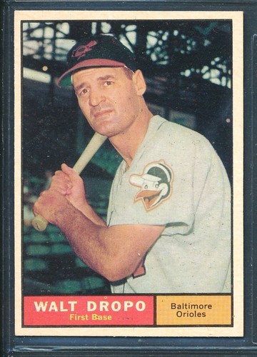 1961 Topps #489: WALT DROPO Baltimore Orioles ~ NM | eBay