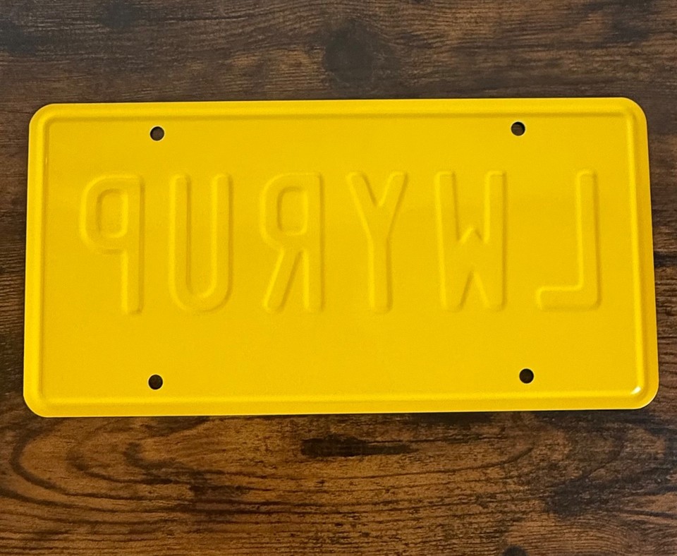 Better Call Saul Goodman TV Metal Stamped Prop 'LWYRUP' New Mexico ...