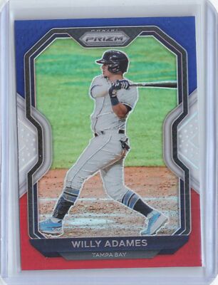 2021 Panini Prizm #219 Willy Adames Red/White/Blue Prizm | eBay