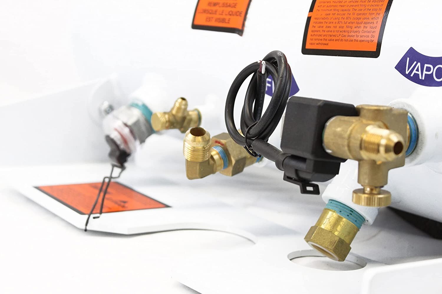 5.9 Gallon ASME Horizontal Steel Propane Tank with Remote Fill Valve ...