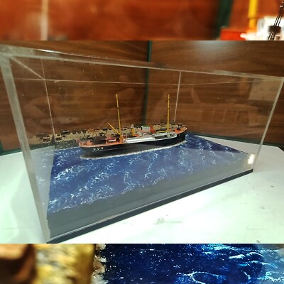 Bandırma Ferry Boat Diorama Ship Model Ocean Wood Jetty | eBay