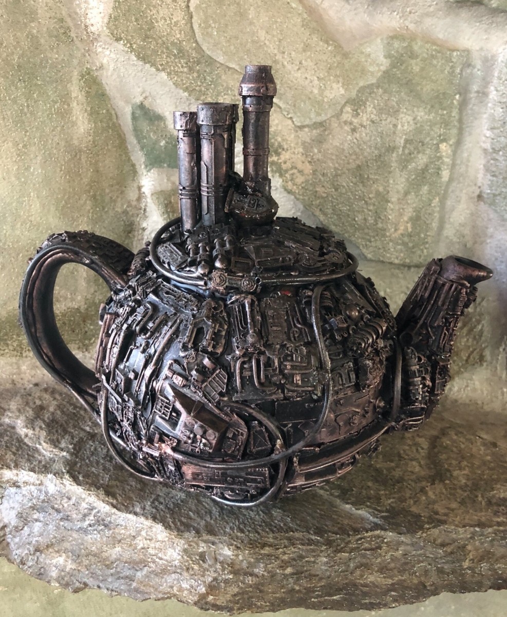 Ceramic Steampunk Teapot