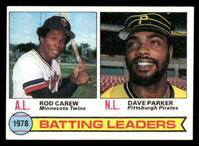1979 Topps - Rod Carew & Dave Parker #1 '78 Batting Leaders | eBay