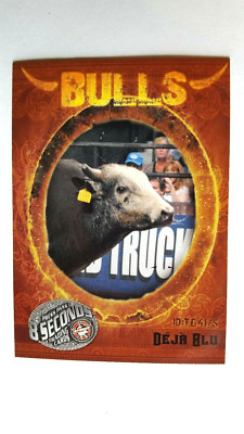DEJA BLU #57 PRESS PASS PBR 8 SECONDS PRO BULL RIDING CARD TEAGUE ...