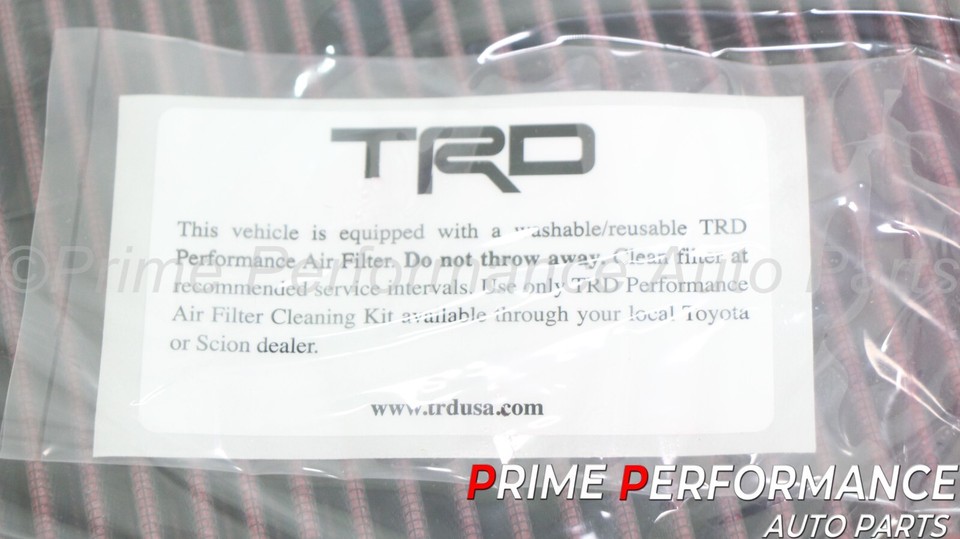 Toyota FJ Cruiser 10-14 4Runner 10-24 V6 4.0L Genuine TRD Air Filter ...