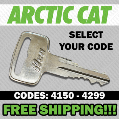 Arctic Cat Prowler Wildcat ATV Snowmobile Key Cut to Your Code 4150 ...