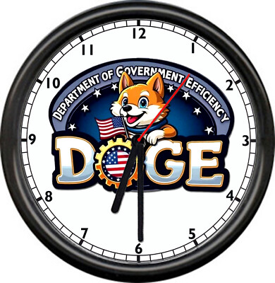 DOGE Department Of Government Education Trump Musk Republican Sign Wall ...