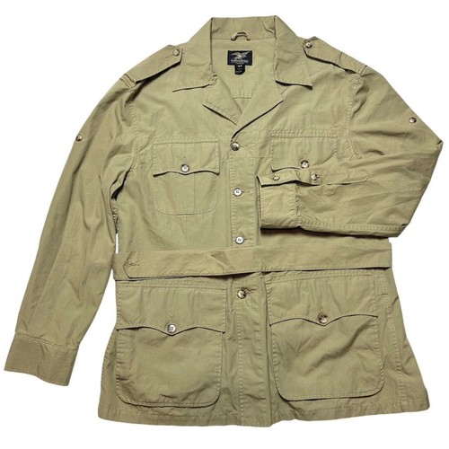 Willis & Geiger VTG USA Safari Jacket Beige Bush Poplin Hemingway Mens ...