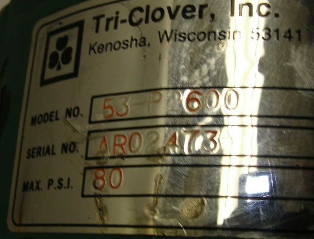 2" Ladish Tri-Clamp Pneumatic Actuator 53-P-2600 Ball Valve Tri-Flo ...