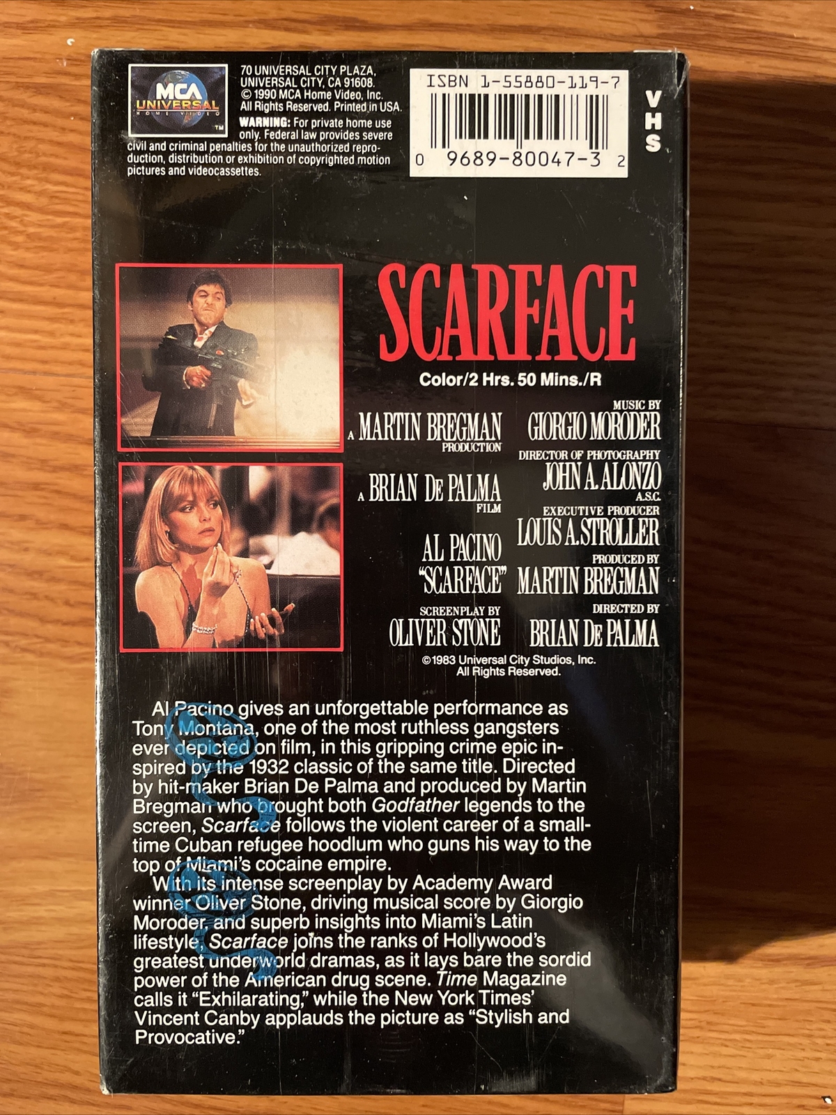Scarface VHS 1990 2 Tape Set Video Tape Al Pacino MCA BRAND NEW SEALED ...