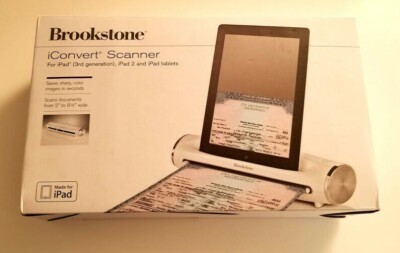 Brookstone iConvert Scanner for Apple Ipad 3rd Gen, Ipad 2 Tablets ...