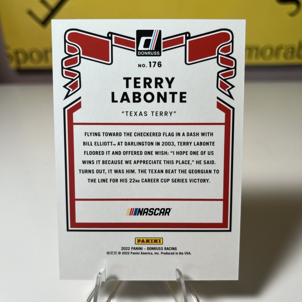 Terry Labonte 2022 Donruss #176 Navy Blue /199 | eBay