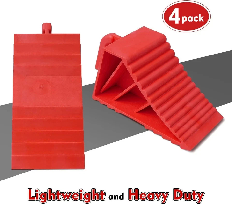 Wheel Chocks Rubber Heavy Duty Tire Chocks for Travel Trailers RV ...