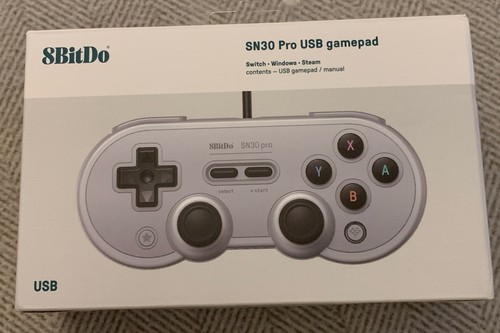 EUC 8BitDo SN30 Pro USB Controller for Switch, PC, Android - Gray 82AD | eBay