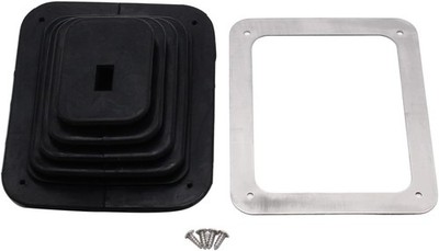 Universal Rubber Shifter Boot Kit With Chrome Plate 5 5/8" X 6 3/4" | eBay