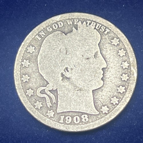 1908 O BARBER 90% SILVER QUARTER | eBay