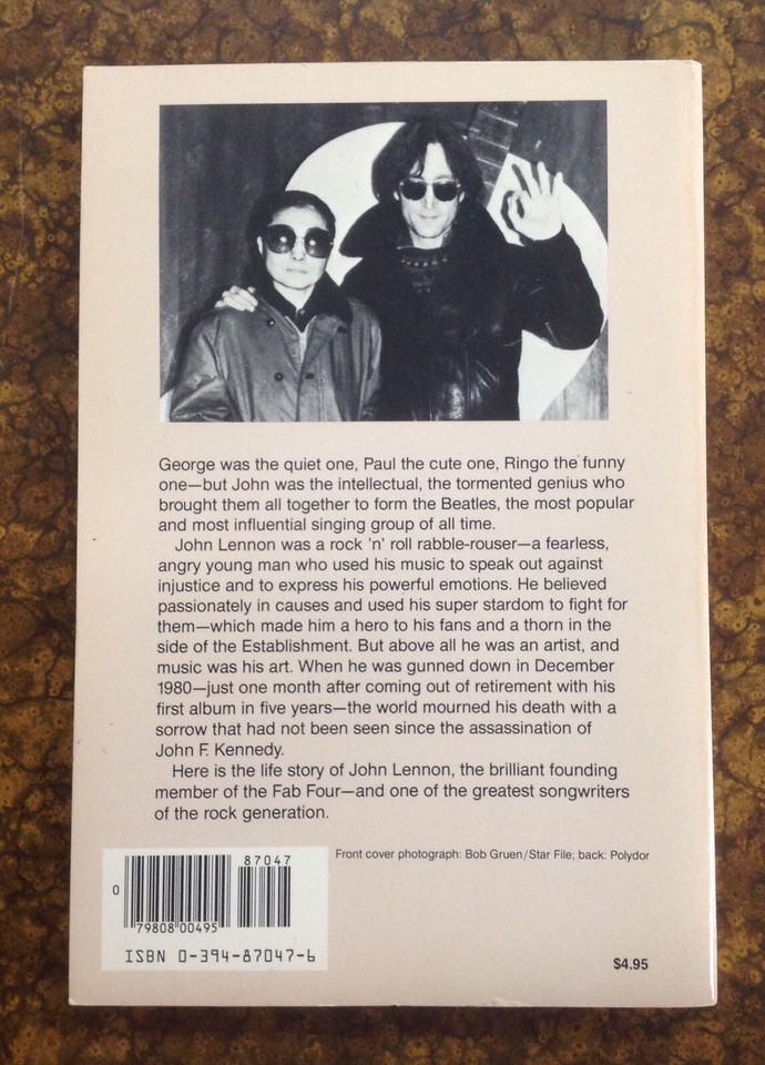 "John Lennon" Biography By Richard Wootton [1985] (Book PAPERBACK ...