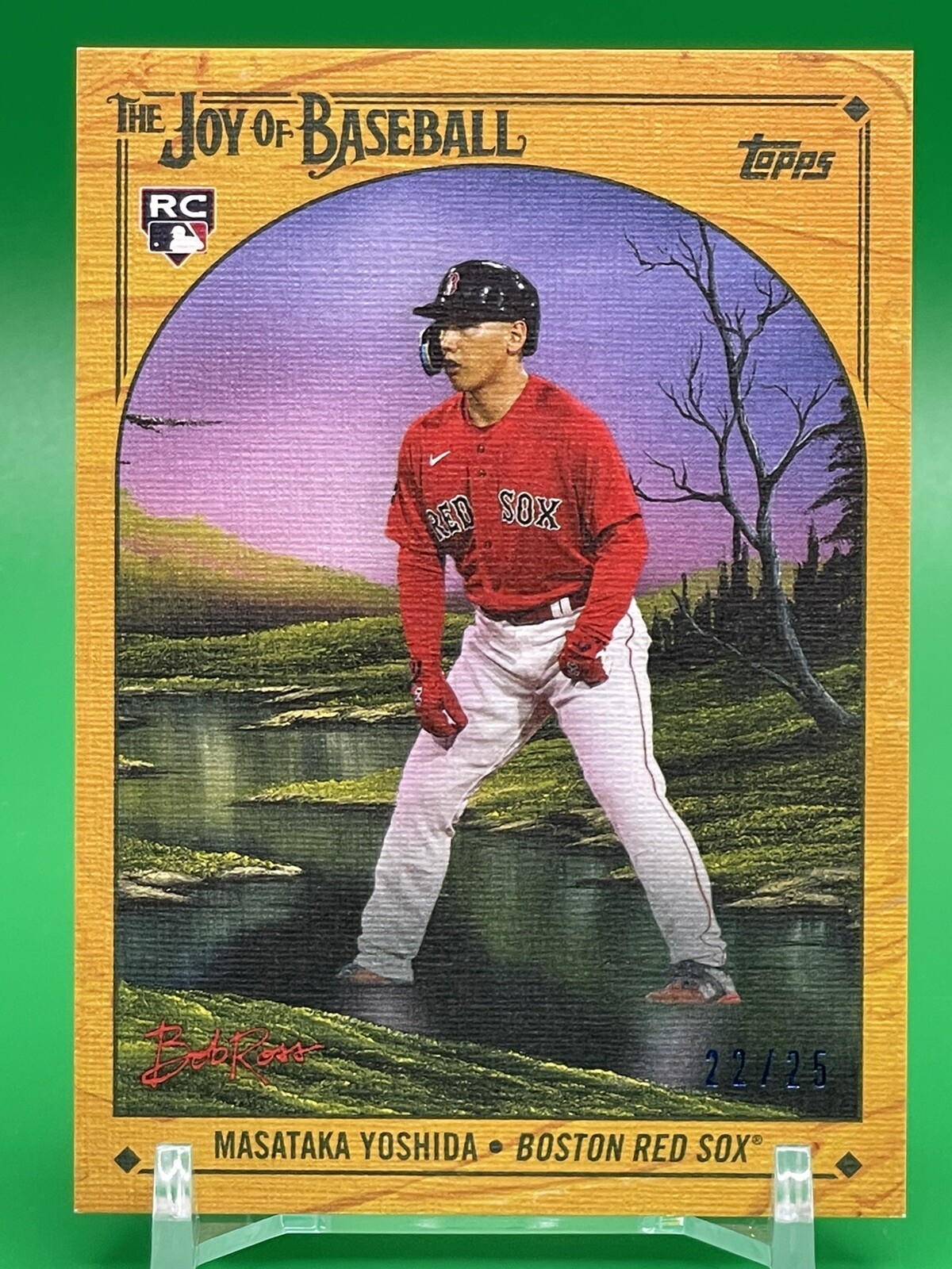 MASATAKA YOSHIDA 2023 Topps X Bob Ross The Joy of Baseball RC Rookie ...