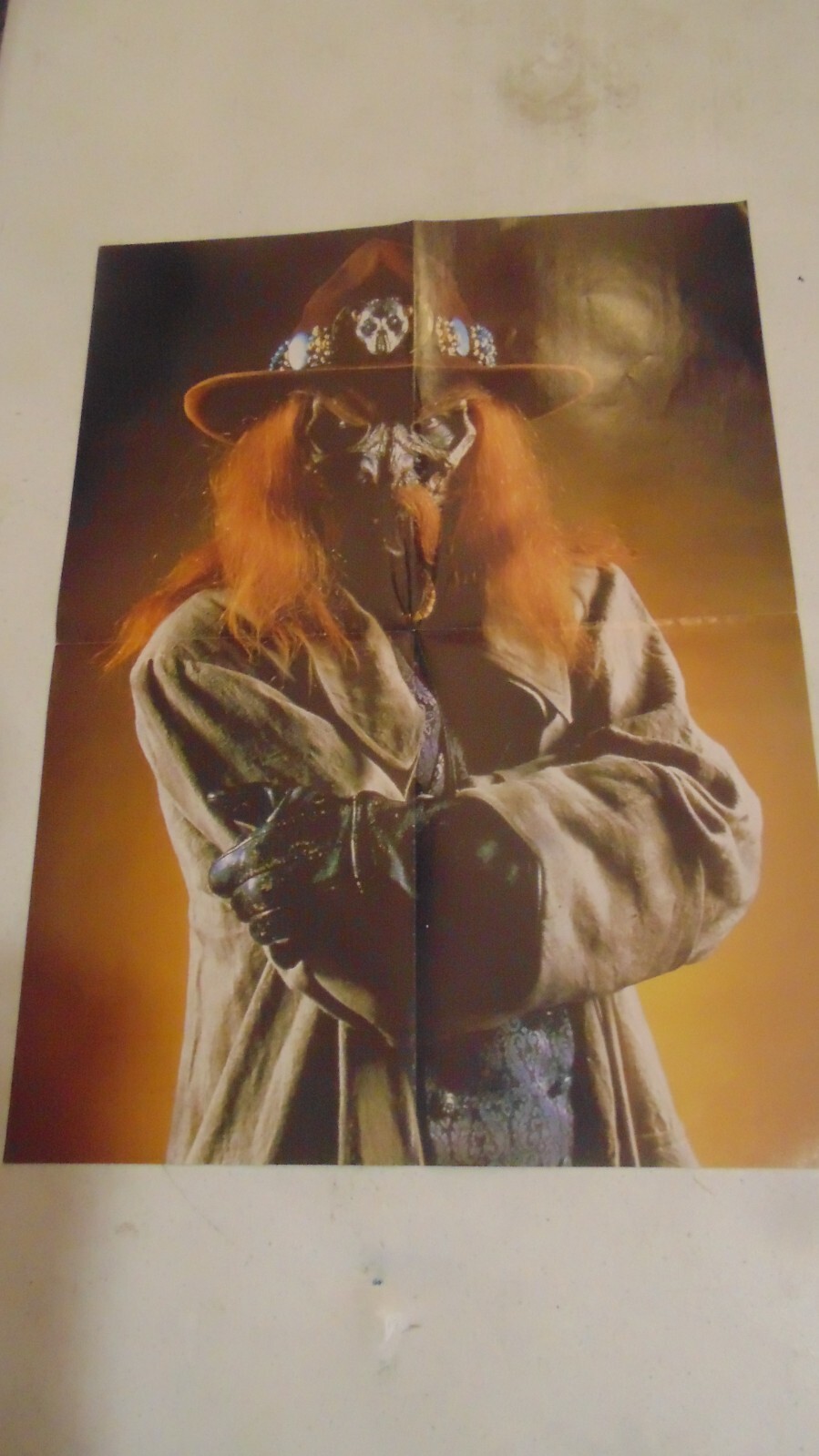 VINTAGE HORROR FOLDED POSTER 16X21 lot 4 GORE CREATURE BLOOD SCARY SCI ...