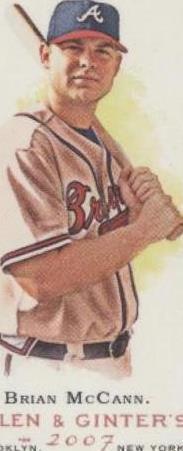 2007 Topps Allen & Ginter's - Brian McCann #141 Mini Allen & Ginter ...