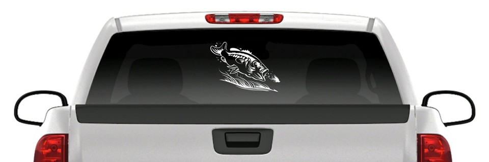Largemouth Bass Sticker Lure Fishing Decal Boat Jig Bait Boat Truck ...