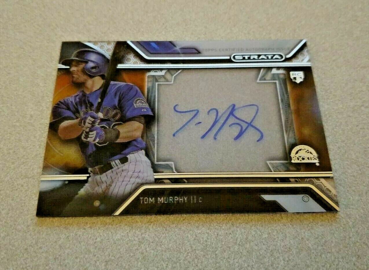 2016 Topps Strata Rookie Auto #SA-TM Tom Murphy Colorado Rockies | eBay