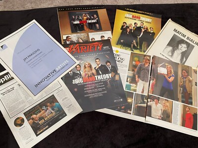THE BIG BANG THEORY seven ads/article with cast, Bob Newhart, Jim ...