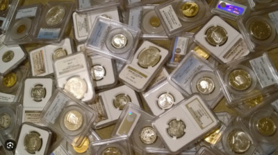 US Coin Collection BU PCGS / NGC, Silver, 100 Year Old Grab Bag Coins ...