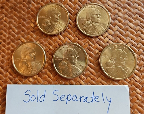 2000D Sacagawea One Dollar Coin US Liberty Coin BUY ALL 5 COINS, GET 1 ...