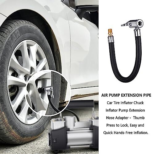 Locking Tire Inflator Chuck Extension Adapter,Air Chuck Quick Connect ...