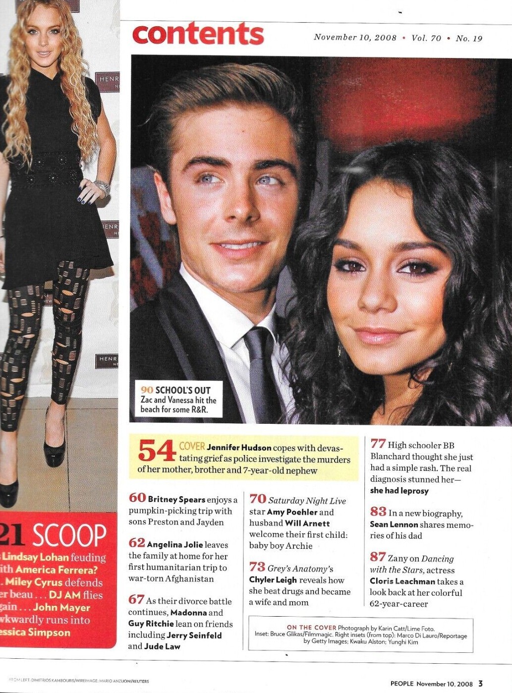 People Magazine Jennifer Hudson Angelina Jolie Cloris Leachman James ...