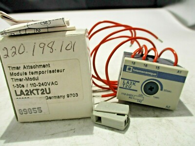NEW TELEMECANIQUE LA2KT2U TIMER ATTACHMENT | eBay