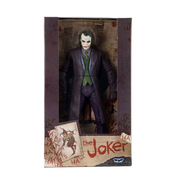 NECA The Dark Knight Joker 1/4 Scale 18 Inch Heath Ledger Batman Action ...