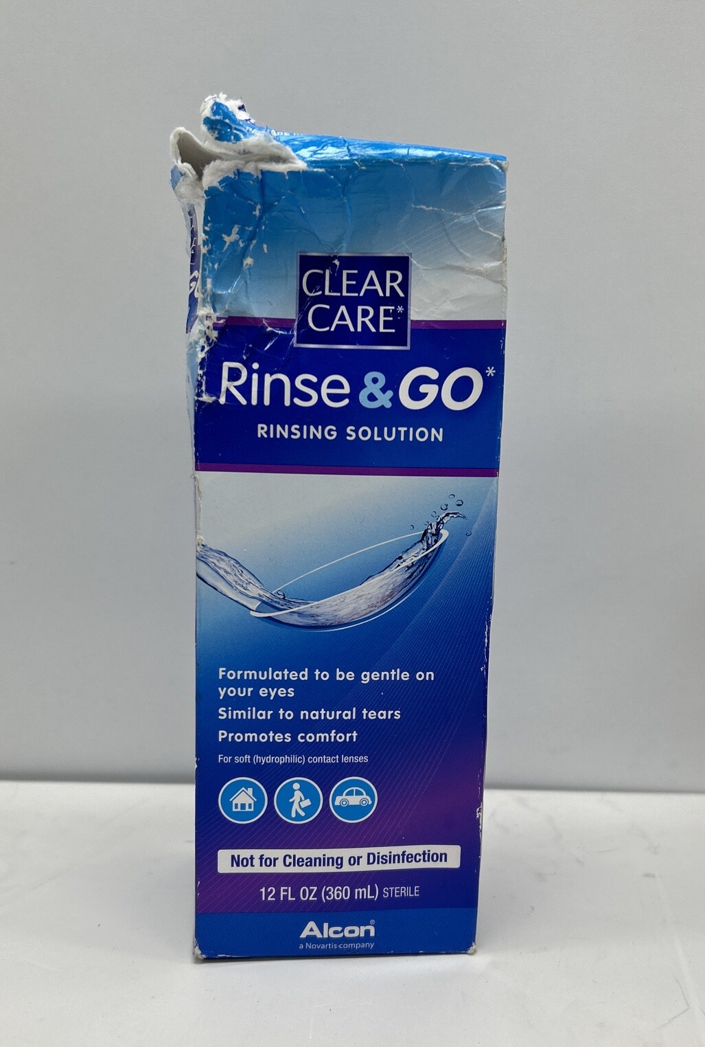 Clear Care Rinse & Go Rinsing Solution 12 FL OZ | eBay