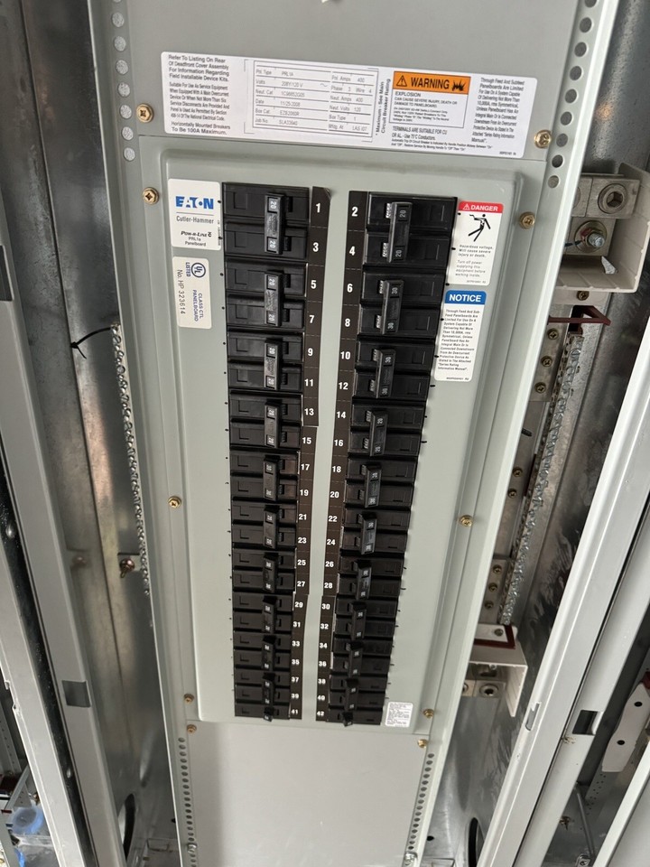 PRL1A-EATON 400A AMP 42SP 208Y/120V 3PH/4W ML PANELBOARD W/N1 SM ...