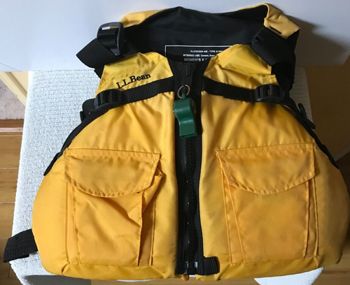 LL BEAN Model 5801 FLOTATION AID TYPE III PFD Life Vest Women's X-Small ...