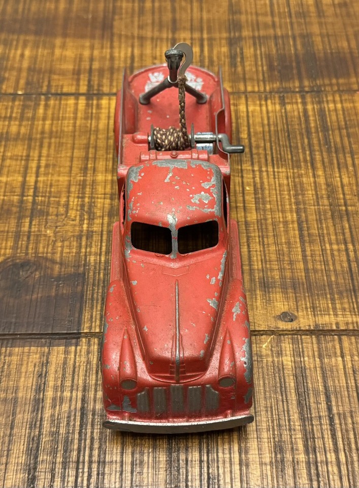 1950s Red HUBLEY Tow Truck KIDDIE TOY No. 474 ~ 9.75" Long WRECKER | eBay