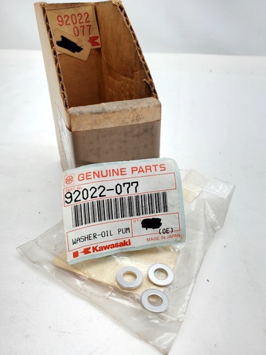 3 Kawasaki NOS NEW 92022-077 Oil Pump Banjo Washer 6.1x12x1 H1 H2 S1 S2 ...