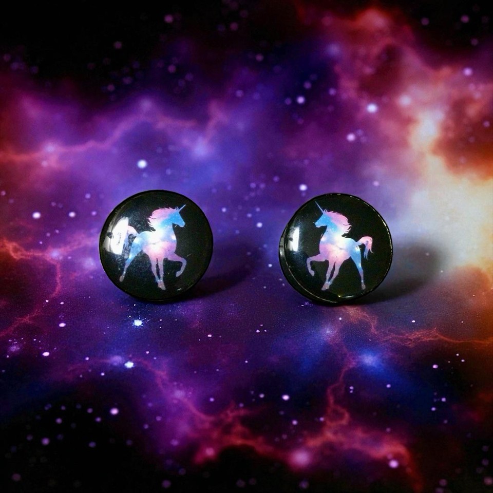 12mm 1/2 Gauge Acrylic Unicorn Plugs Body Jewelry Ear Gauges Body Pre-Owned | eBay
