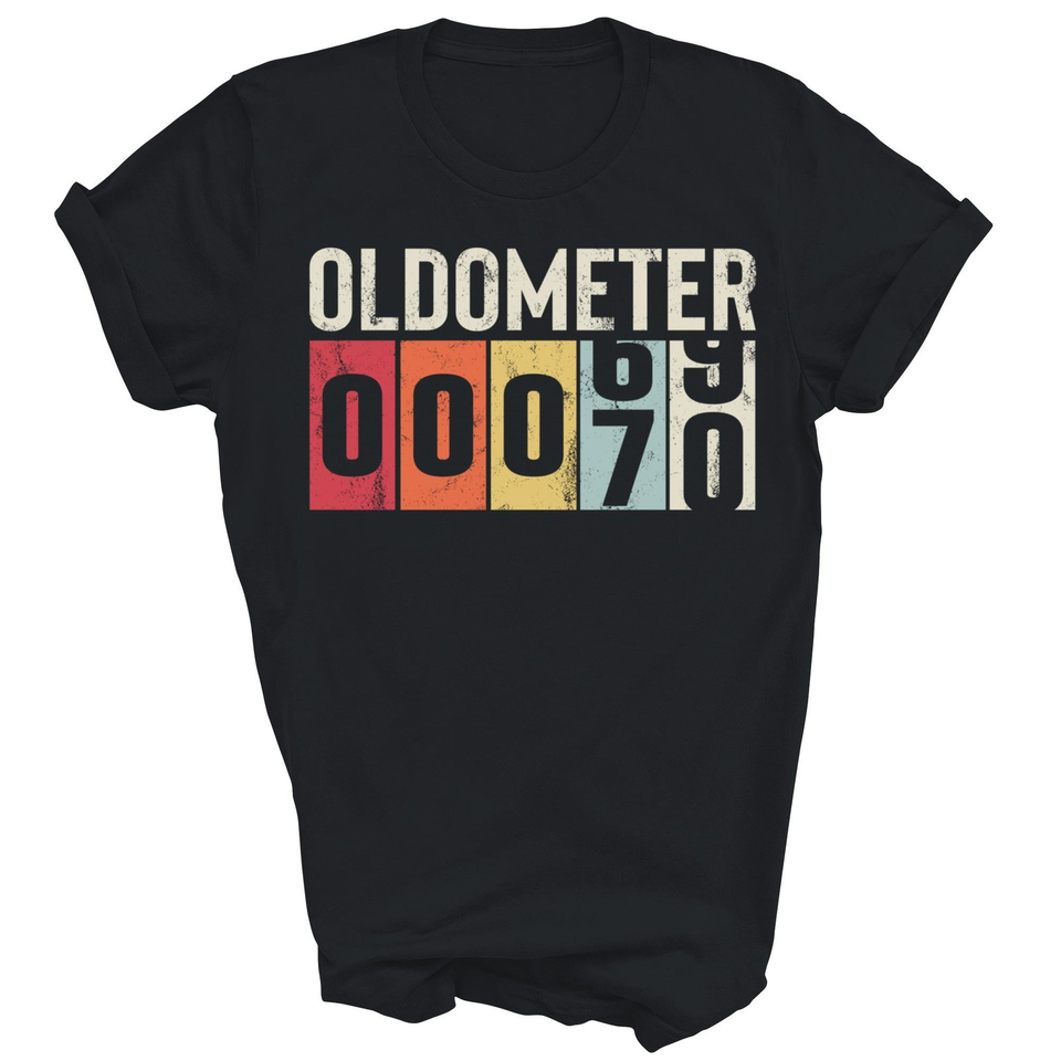Funny 70 Years Old Oldometer 70th Birthday Unisex Shirt Gift | eBay