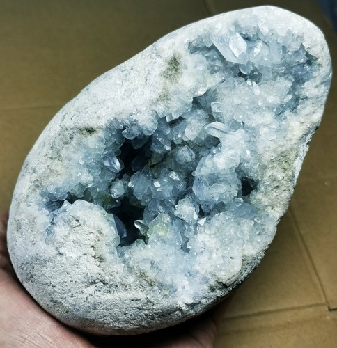 Rare Top Grade Gorgeous Sky Blue Celestite Geode Rough Reiki Crystal | eBay