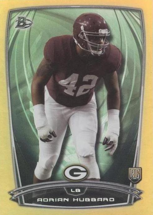 2014 Bowman - Rookies Adrian Hubbard #61 Gold Foil /399 (RC) for sale ...