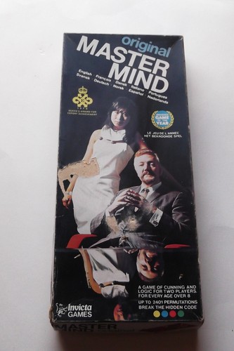 Vintage Mastermind Master Mind Board Game Box 1972 Invicta Complete w ...