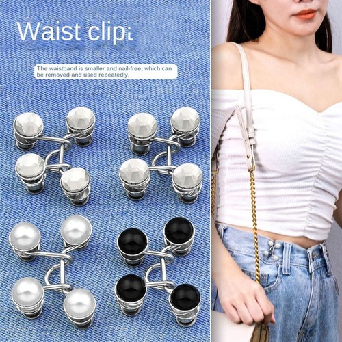 Metal Pins Tighten Waist Button Clothing Accessories Waist Clip Women ...