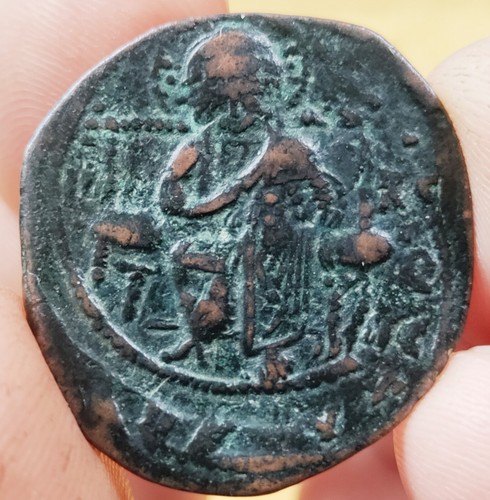 A.D.1042-1055 Constantine IX, 31mm Follis Byzantine coin Authentic | eBay