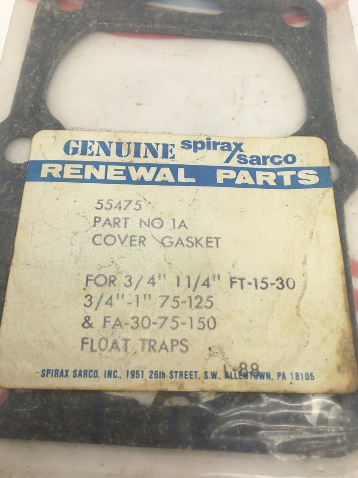 SPIRAX SARCO 55475 COVER GASKET | eBay