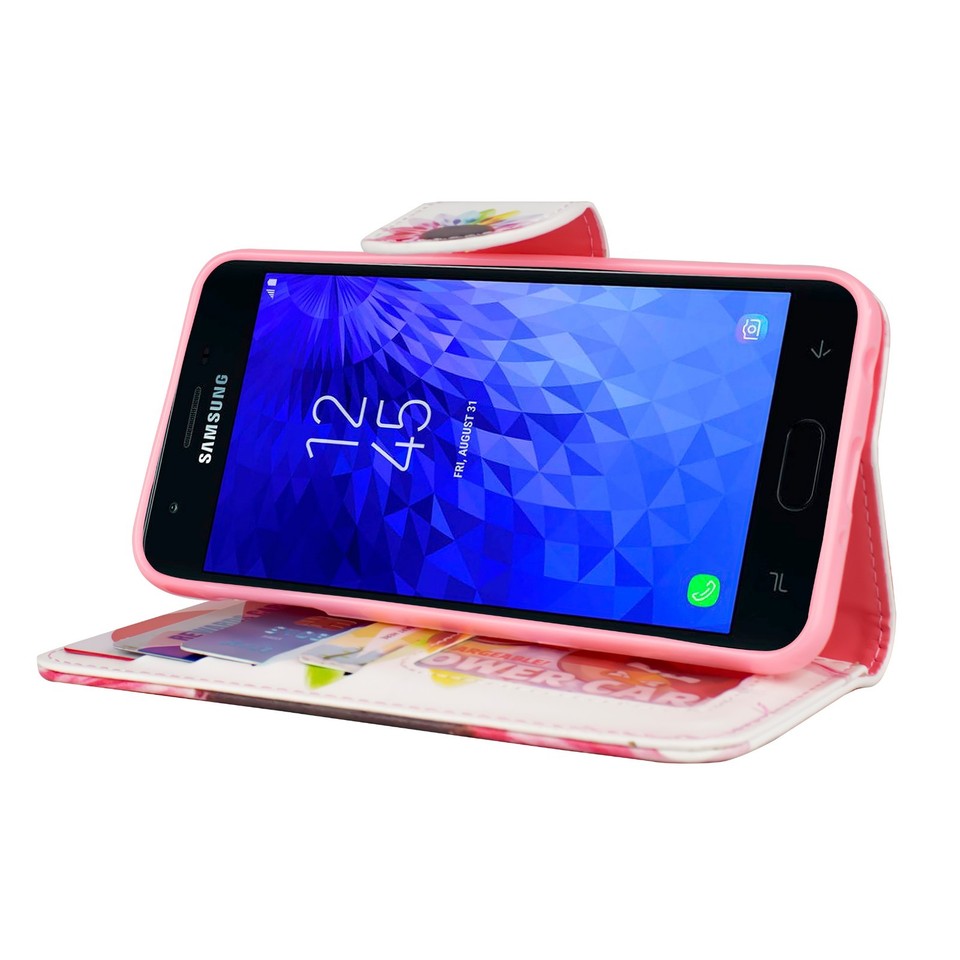 For Samsung Galaxy J7 REFINE 2018 J737 Card Slot Holder PU Leather ...